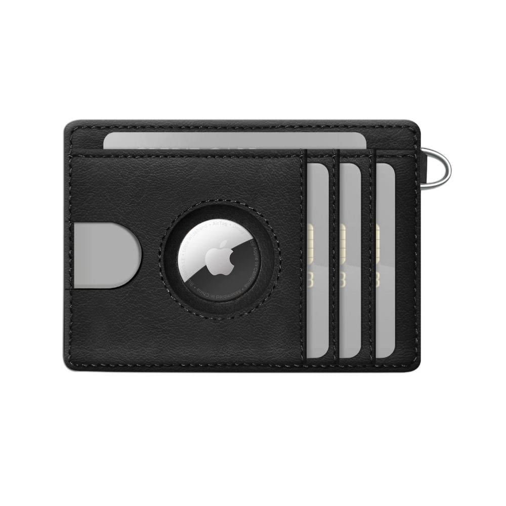 AirTag Trackable Leather Wallet | RFID Blocking | 1-12 Cards Storage ...