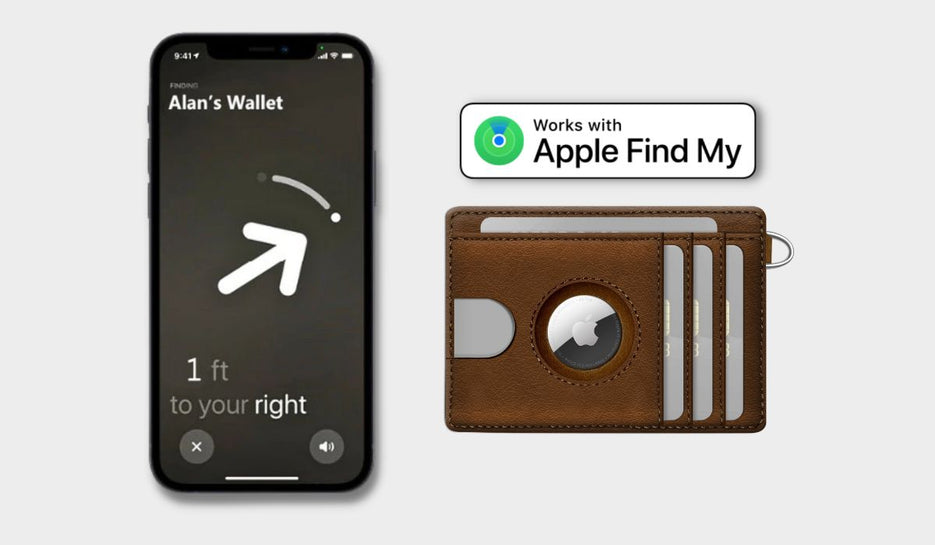 AirTag Trackable Leather Wallet | RFID Blocking | 1-12 Cards Storage ...
